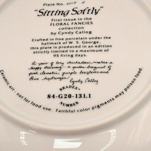 The Bradford Exchange | Art | Sitting Softly Floral Fancies Collection ...